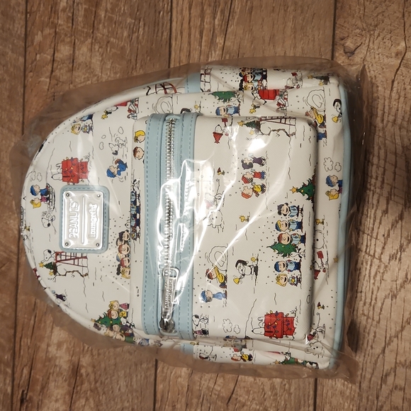 Loungefly | Bags | Loungefly Happy Holidays Mini Backpackpeanuts | Poshmark